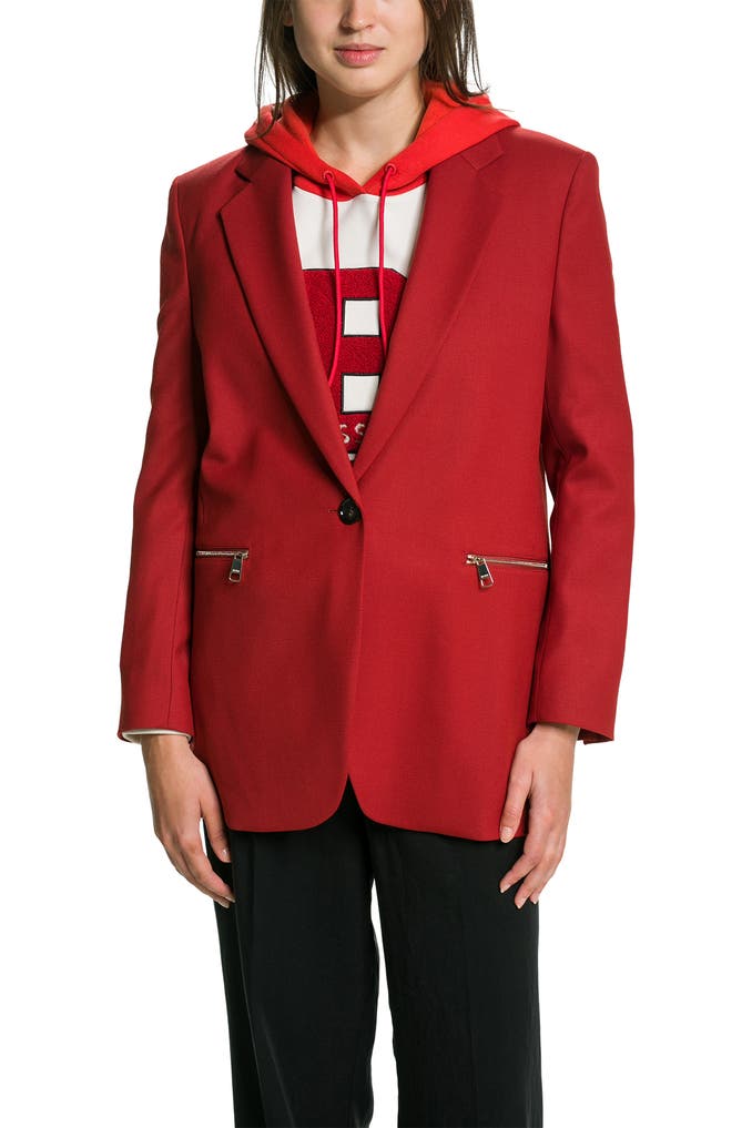 BOSS Blazer 'Jaleno' dunkelrot » günstig online kaufen