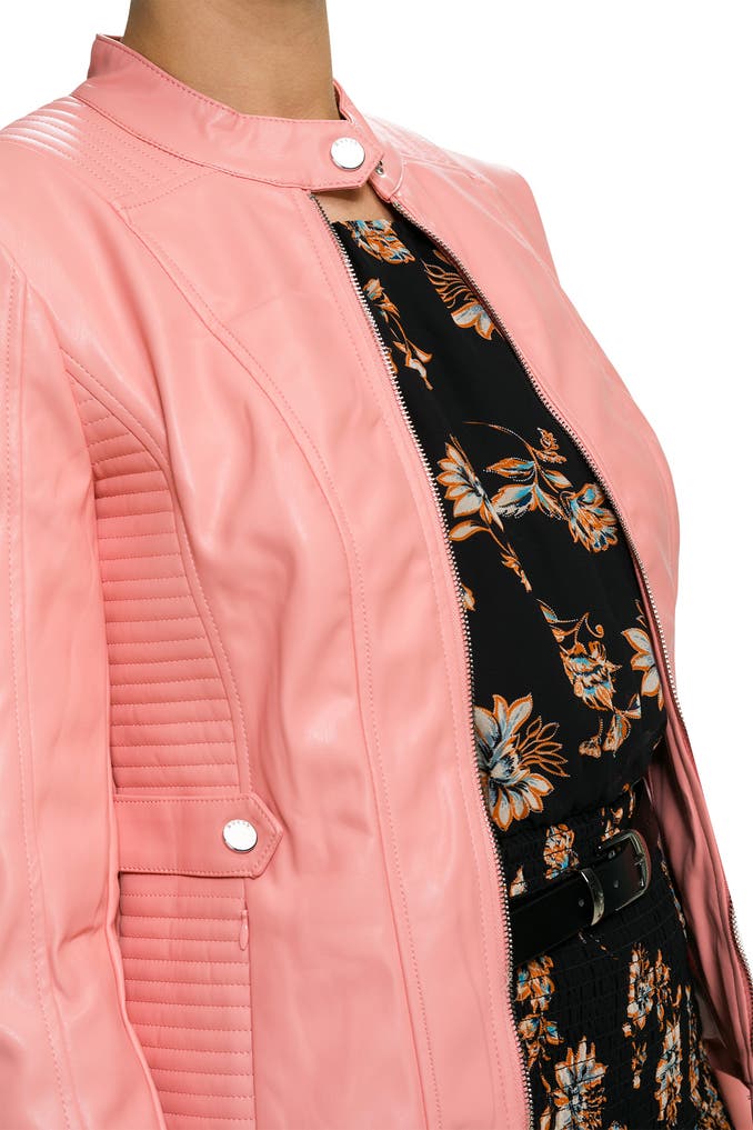GUESS Kunstlederjacke rosa » günstig online kaufen | Outletcity