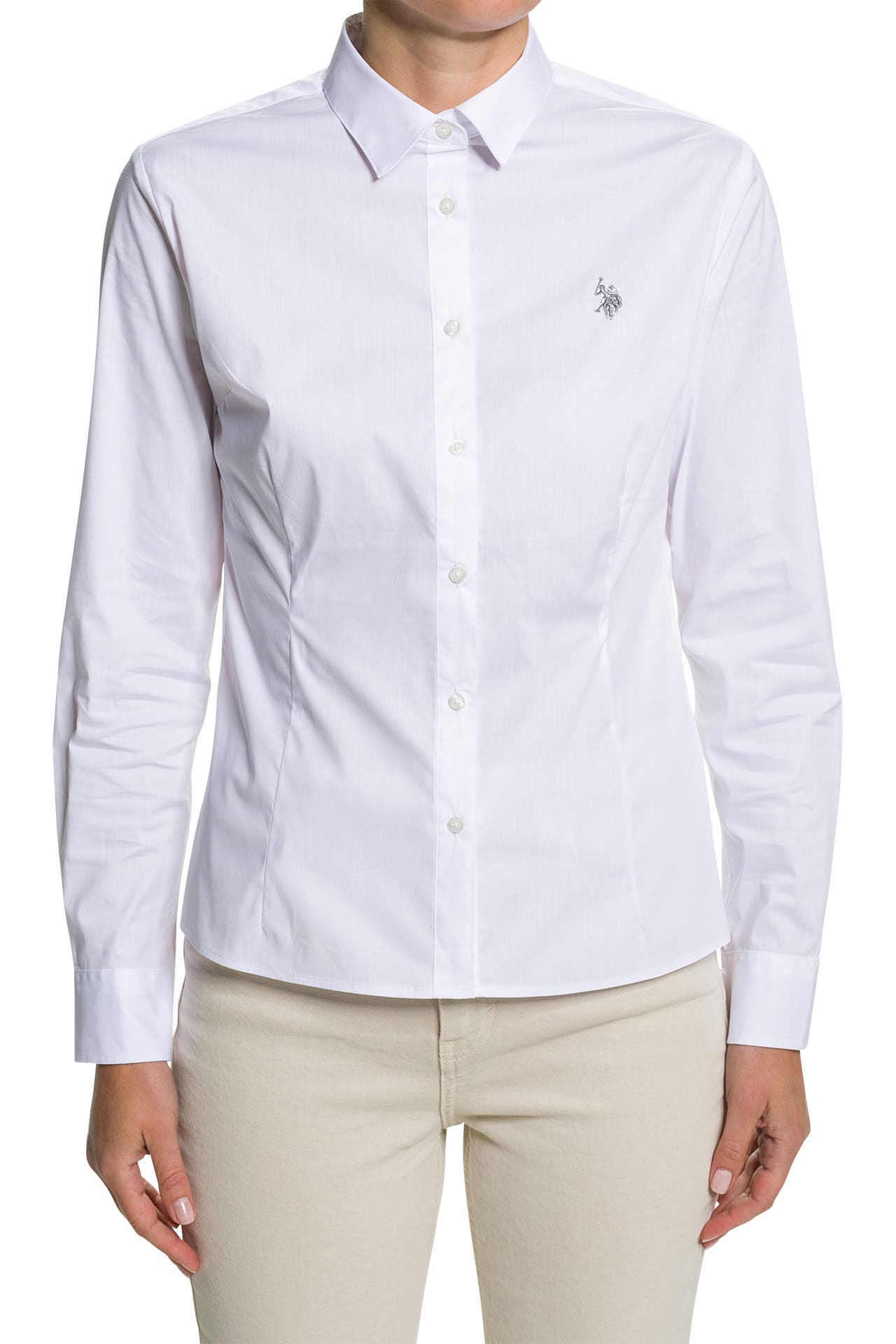 U.S. POLO ASSN. Casual-Bluse weiß » günstig online kaufen | Outletcity