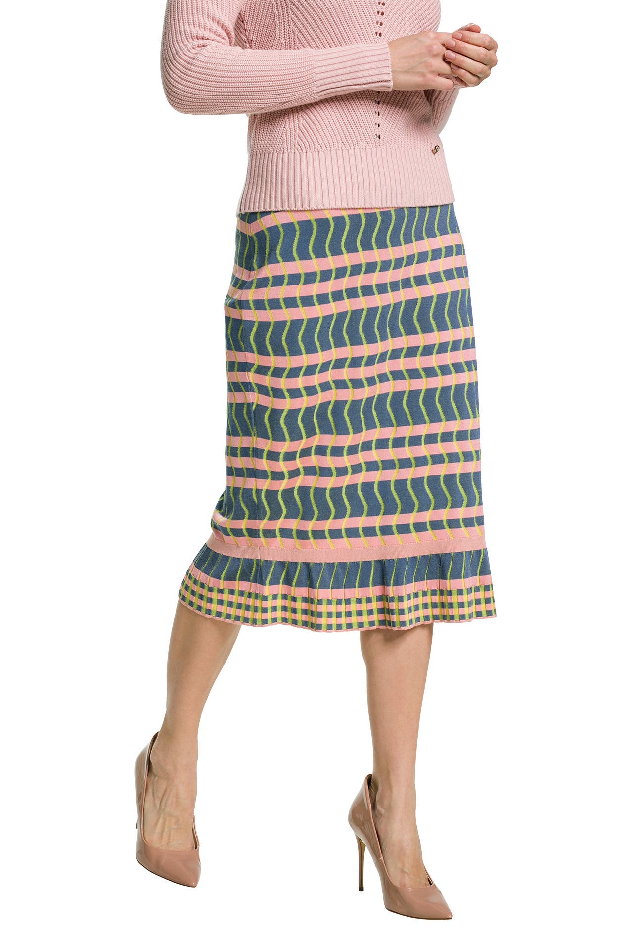 DIANE VON FURSTENBERG Strick-Rock gemustert » günstig online kaufen