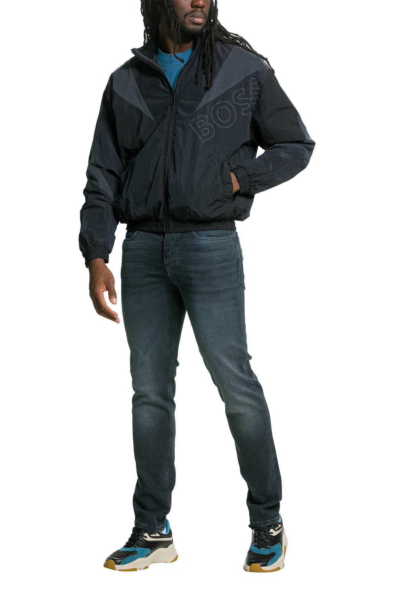 BOSS ORANGE Trainingsjacke 'Zelon' nachtblau » günstig online kaufen ...