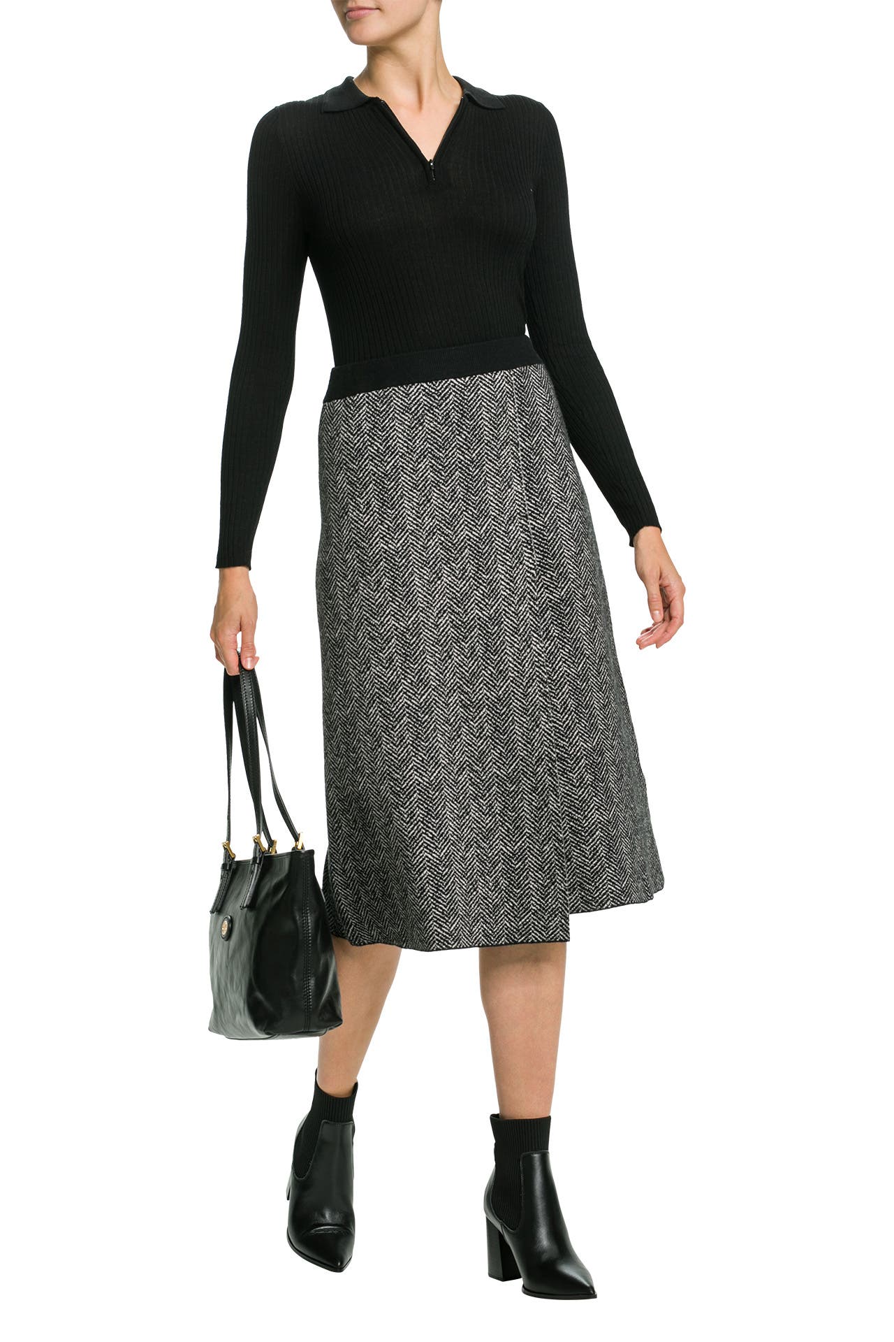 OUI Strickrock schwarz gemustert » günstig online kaufen