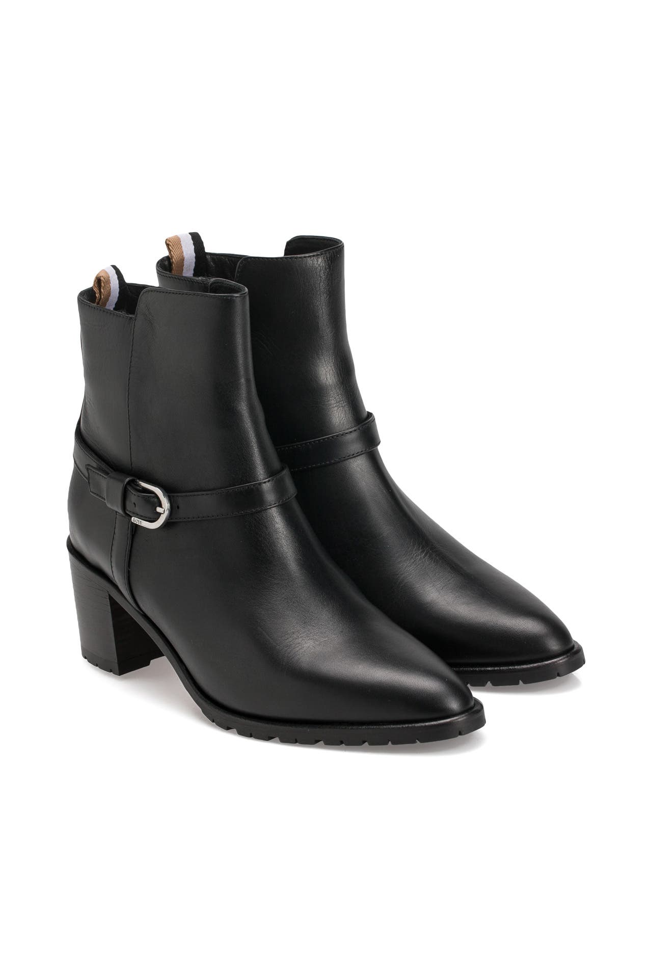 BOSS Lederstiefeletten 'Celia' schwarz » günstig online kaufen