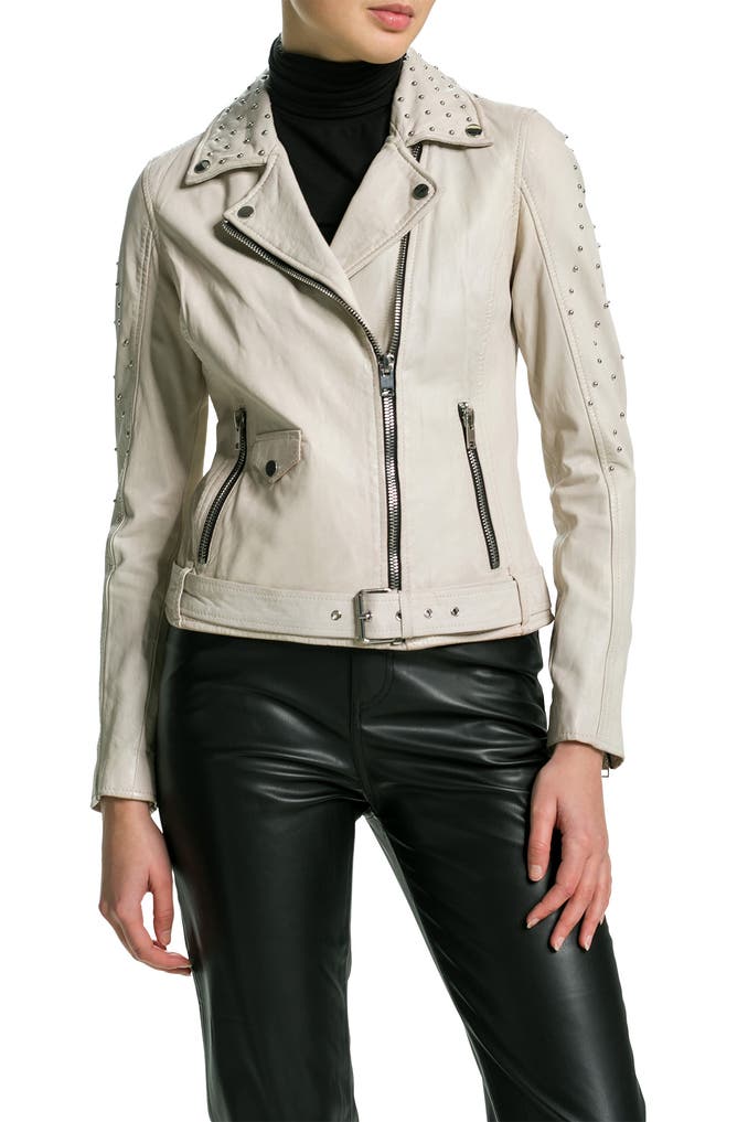 GIPSY Lederjacke 'Zarlia' ecru » günstig online kaufen | Outletcity