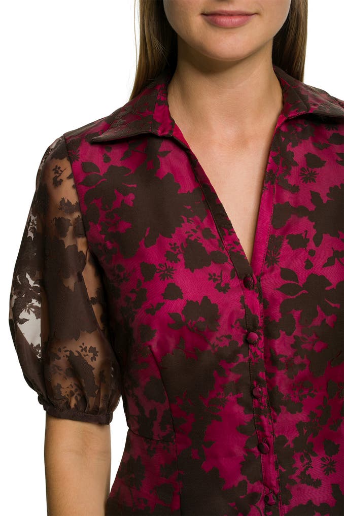 KLEO Kleid beere gemustert » günstig online kaufen | Outletcity