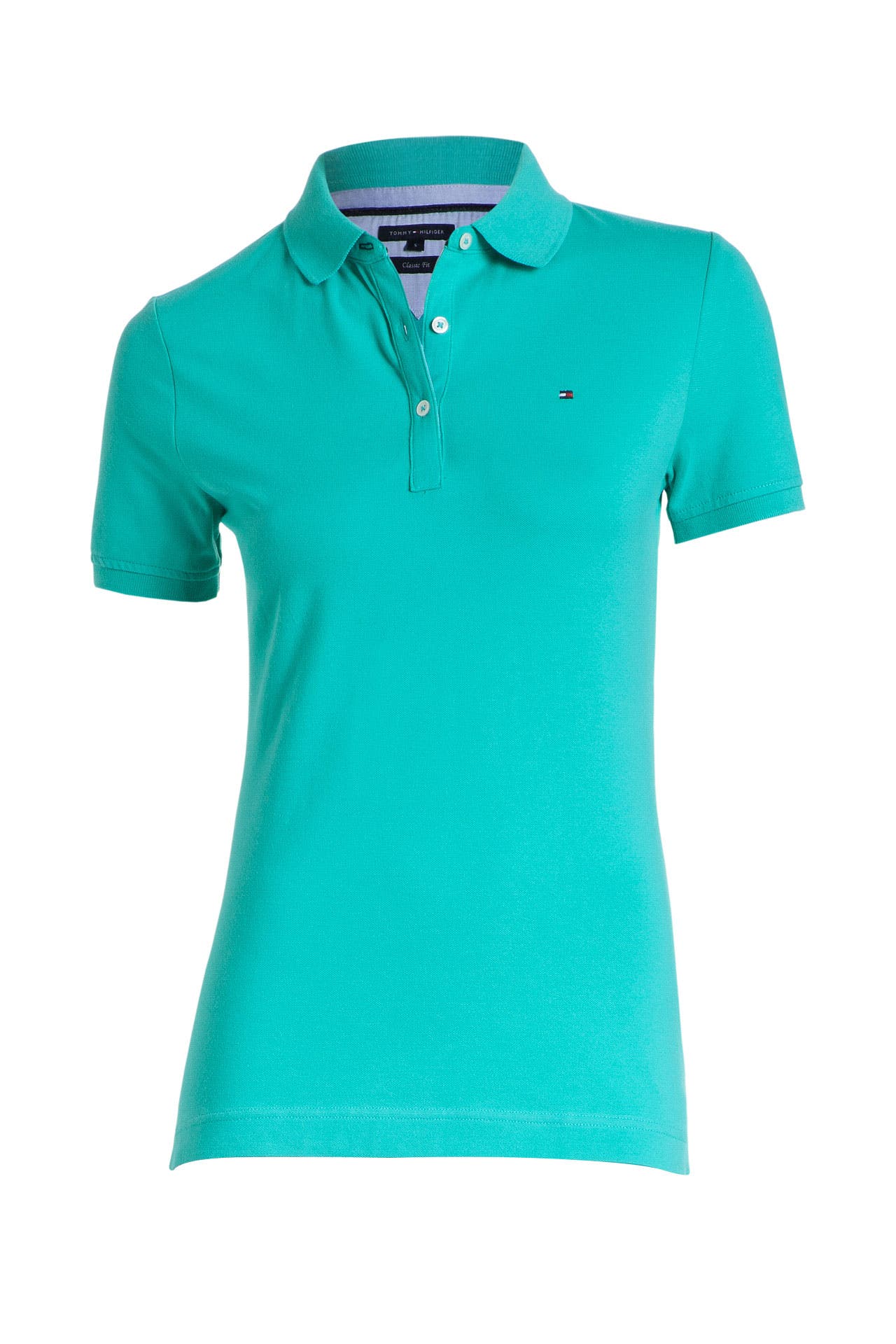 Türkisfarbenes Polo Shirt Tommy Hilfiger Günstig Online Kaufen