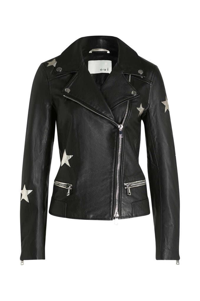 OUI Lederjacke schwarz » günstig online kaufen | Outletcity