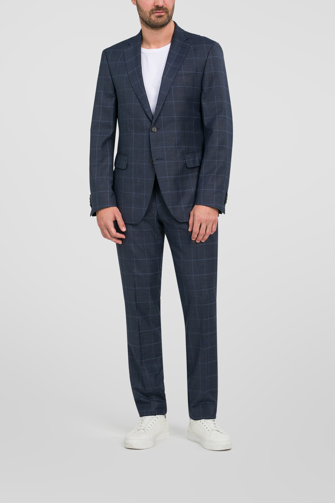 JOOP! Schurwoll-Anzug 'Finch-Brad' kariert » günstig online kaufen ...