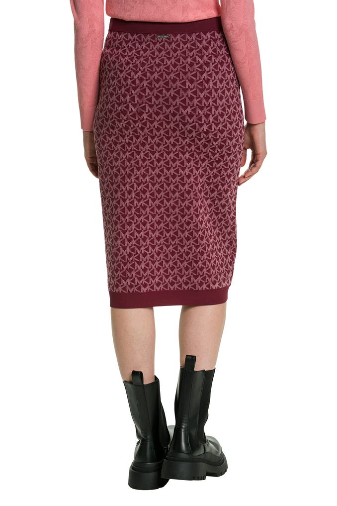 MICHAEL MICHAEL KORS Strick-Rock weinrot gemustert » günstig online ...