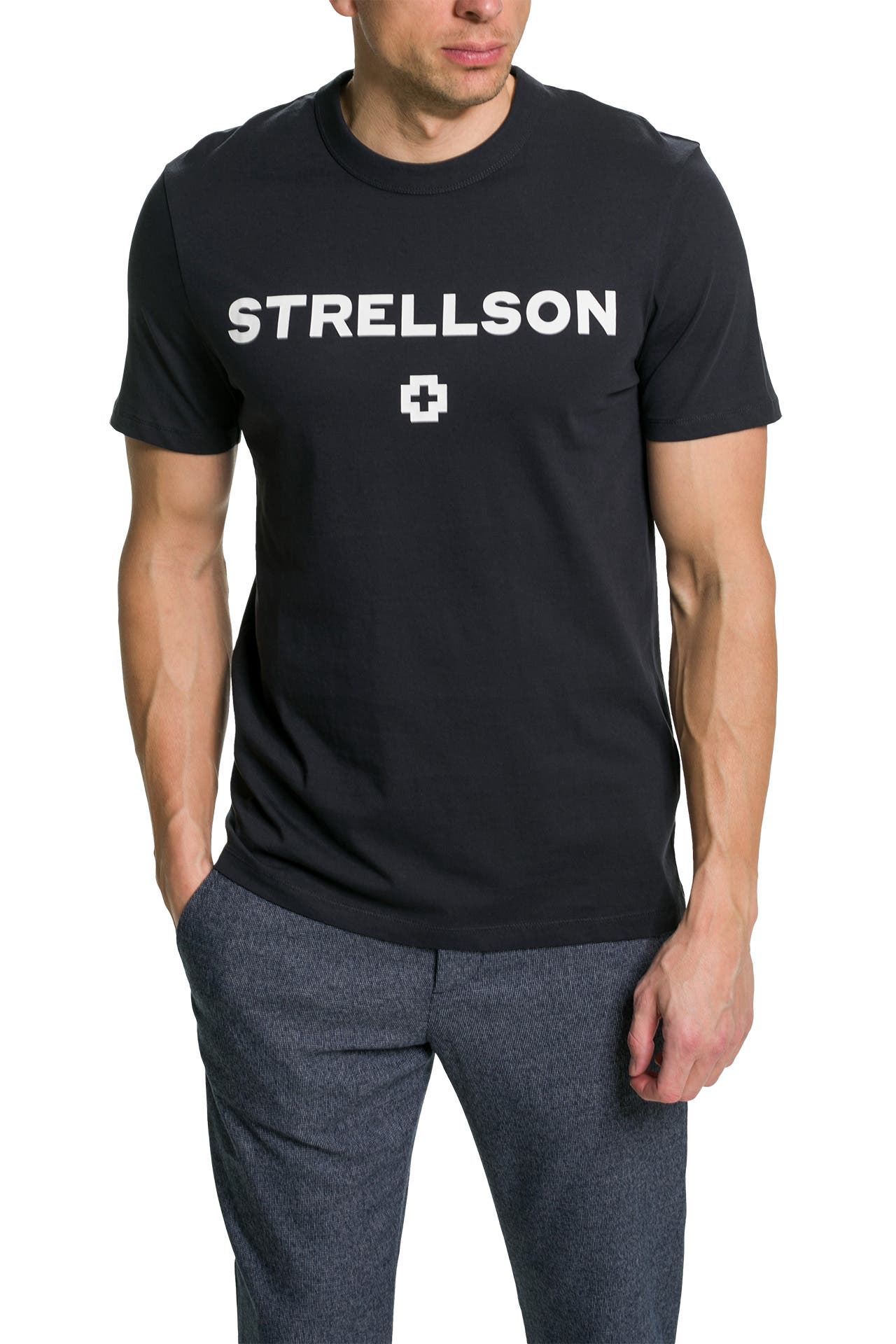 STRELLSON T-Shirt 'Rieko' schwarzblau » günstig online kaufen | Outletcity