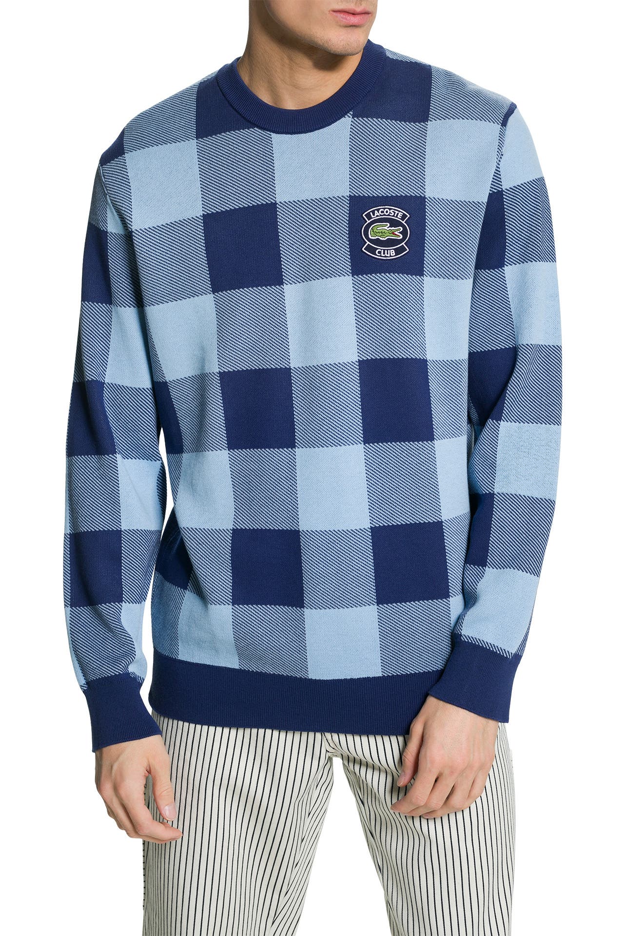 LACOSTE Strickpullover kariert » günstig online kaufen | Outletcity
