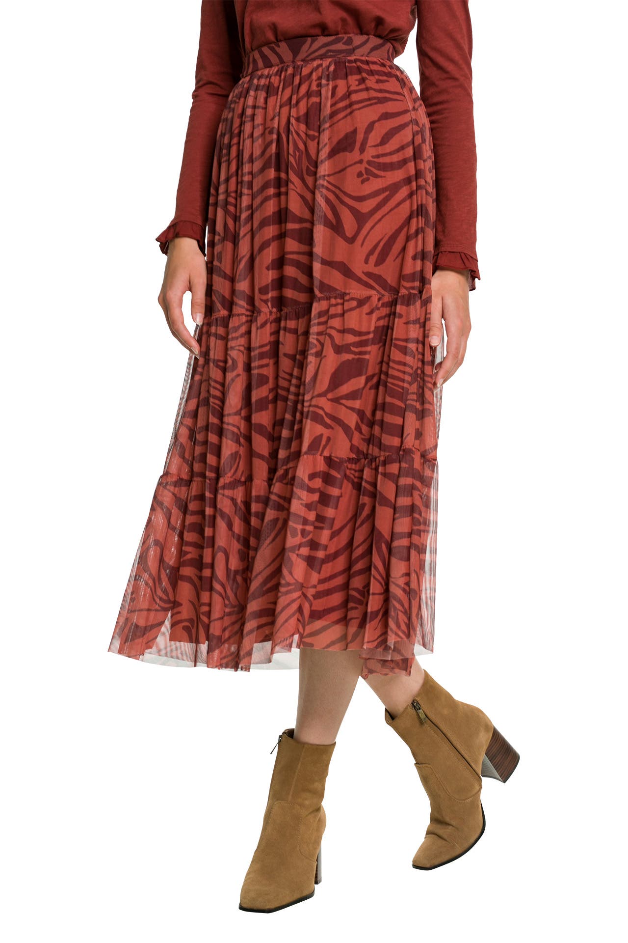 RICH & ROYAL Casual-Rock dunkelorange gemustert » günstig online kaufen | Outletcity