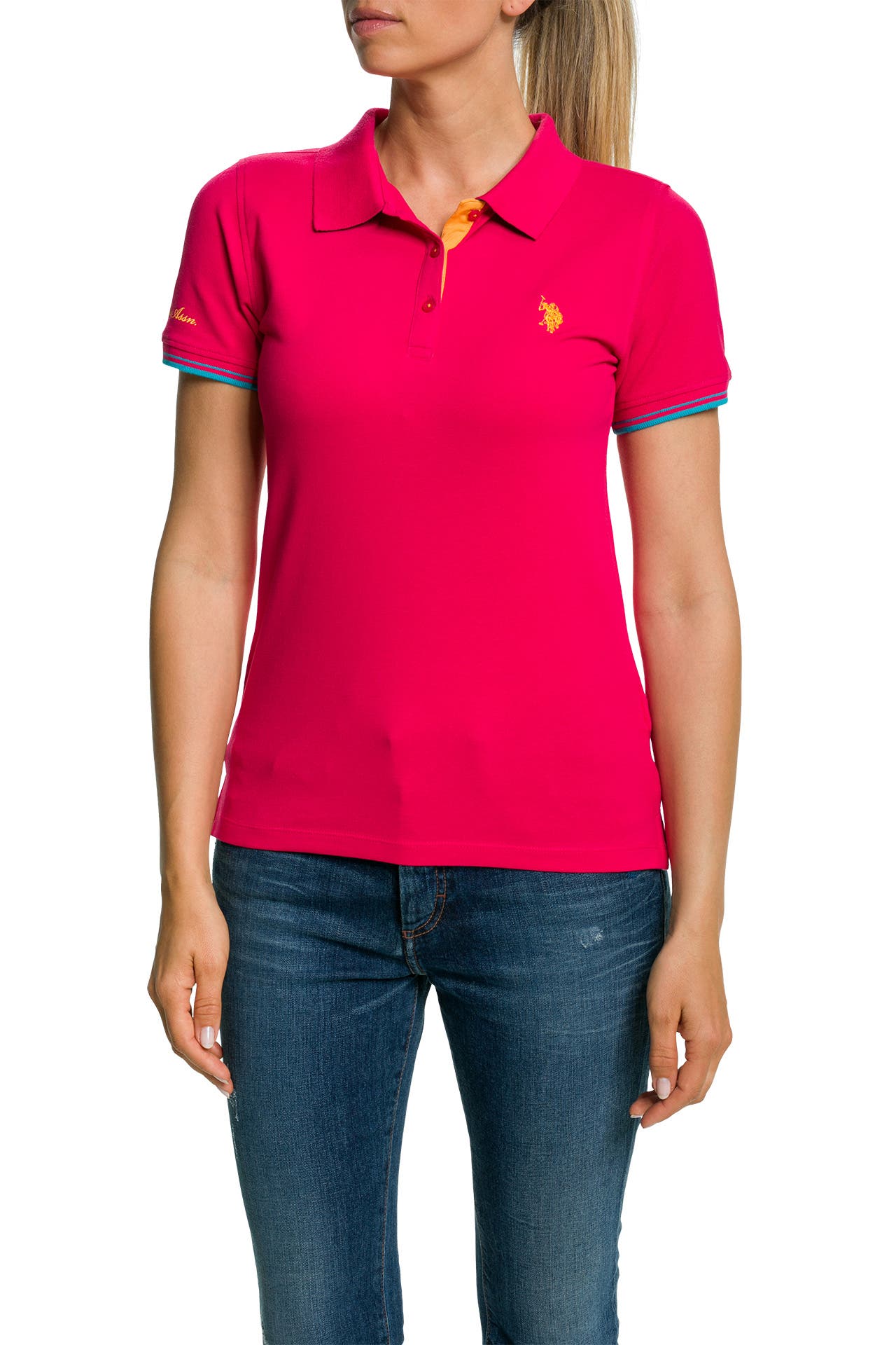U.S. POLO ASSN. Polo-Shirt magenta » günstig online kaufen | Outletcity