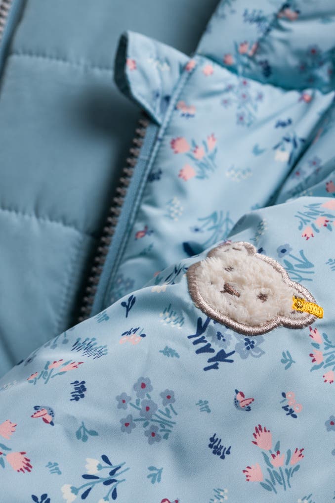 STEIFF Wendesteppjacke hellblau floral » günstig online kaufen | Outletcity
