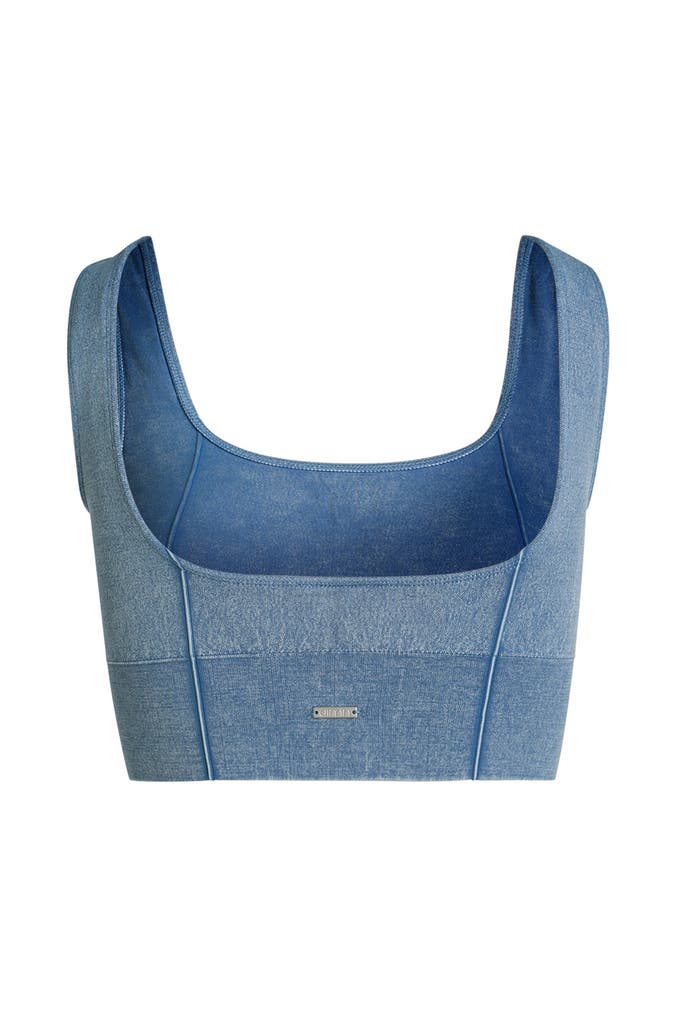 AIMN Sport-Bustier 'Washed Denim' mittelblau » günstig online kaufen