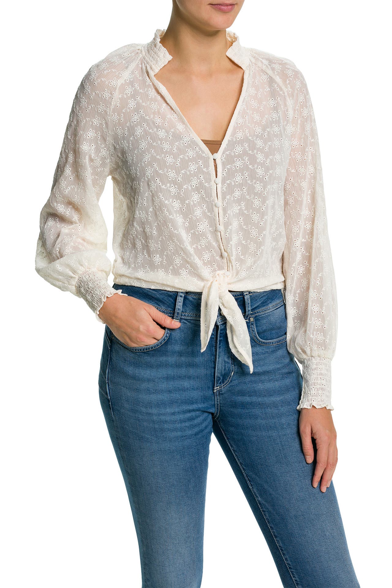 GUESS Casual-Bluse ecru » günstig online kaufen