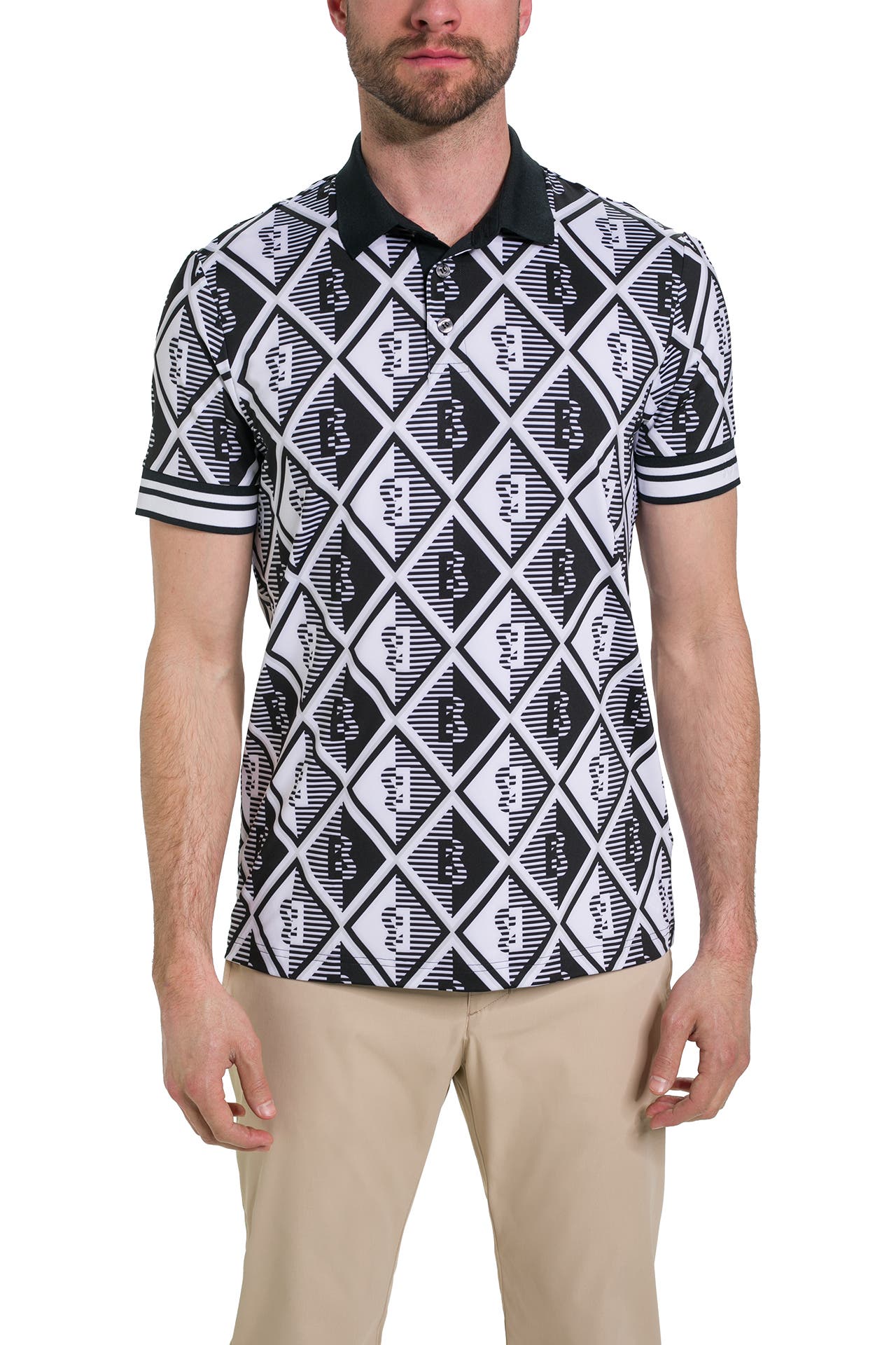 BOGNER Polo-Shirt 'Ron' gemustert » günstig online kaufen | Outletcity