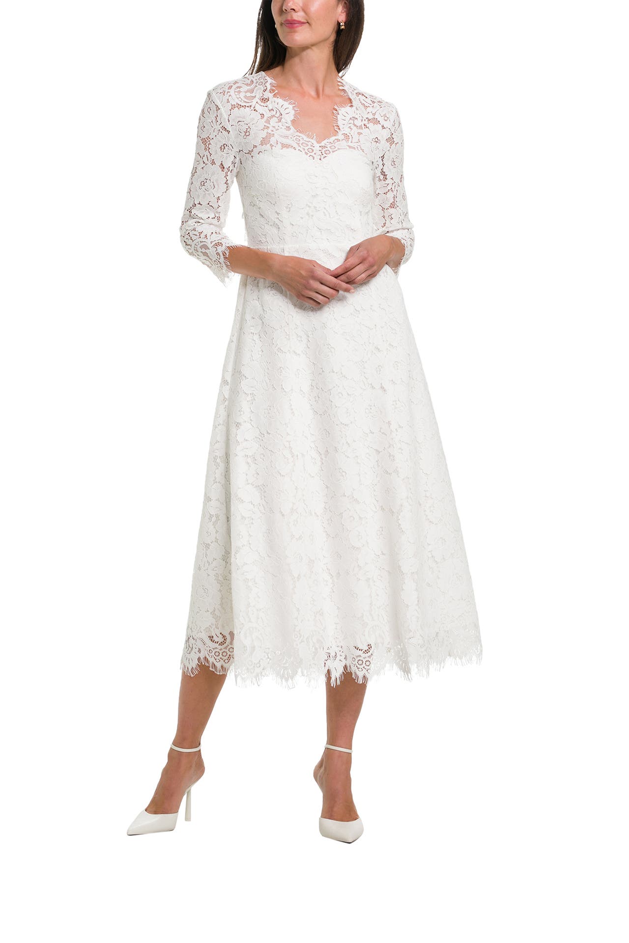 Spitzenkleid Weiss