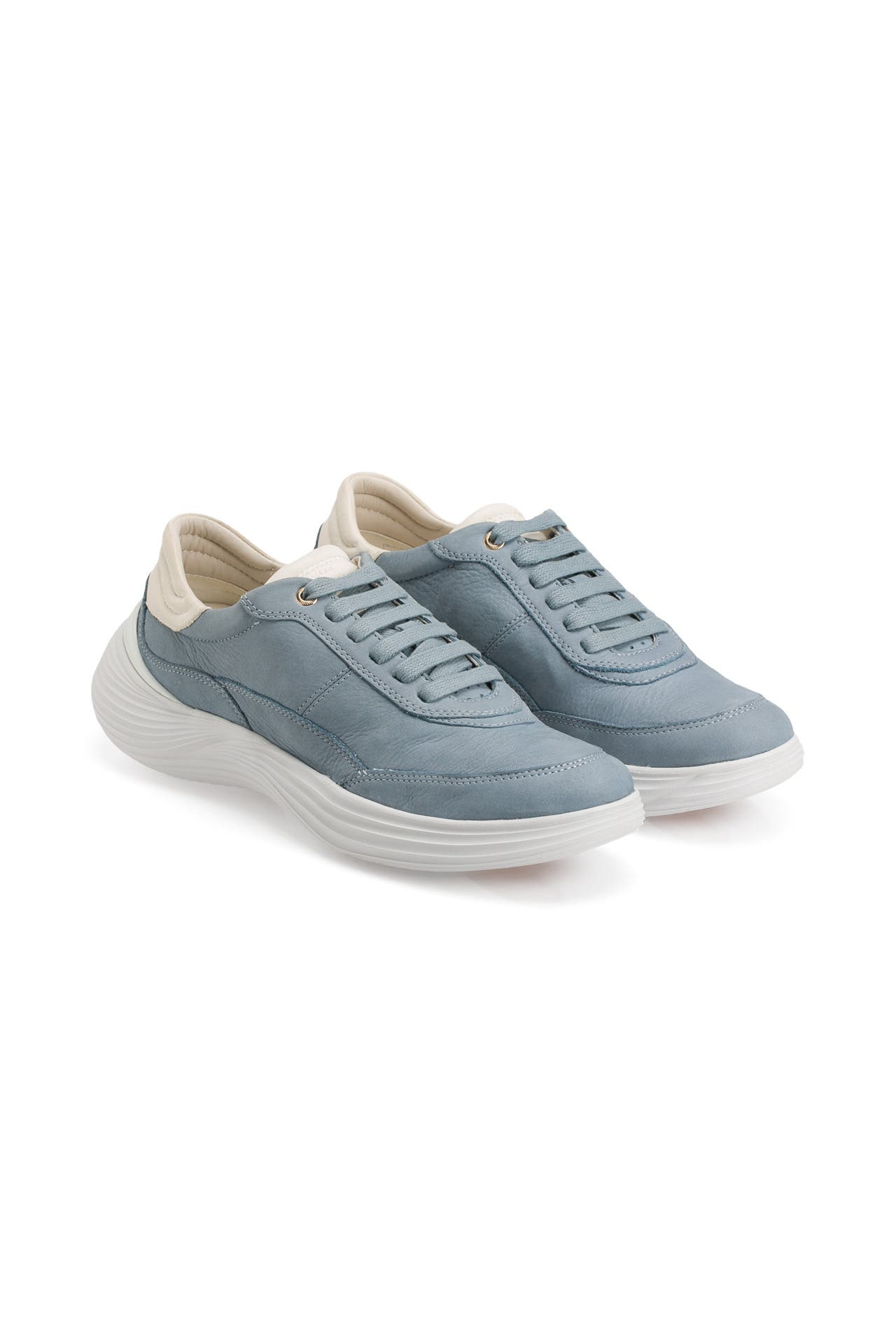 GEOX Ledersneaker 'Fluctis' taubenblau » günstig online kaufen