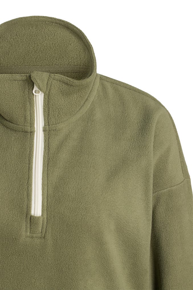 ROXY Fleece-Troyer 'Feel It Too' oliv » günstig online kaufen | Outletcity